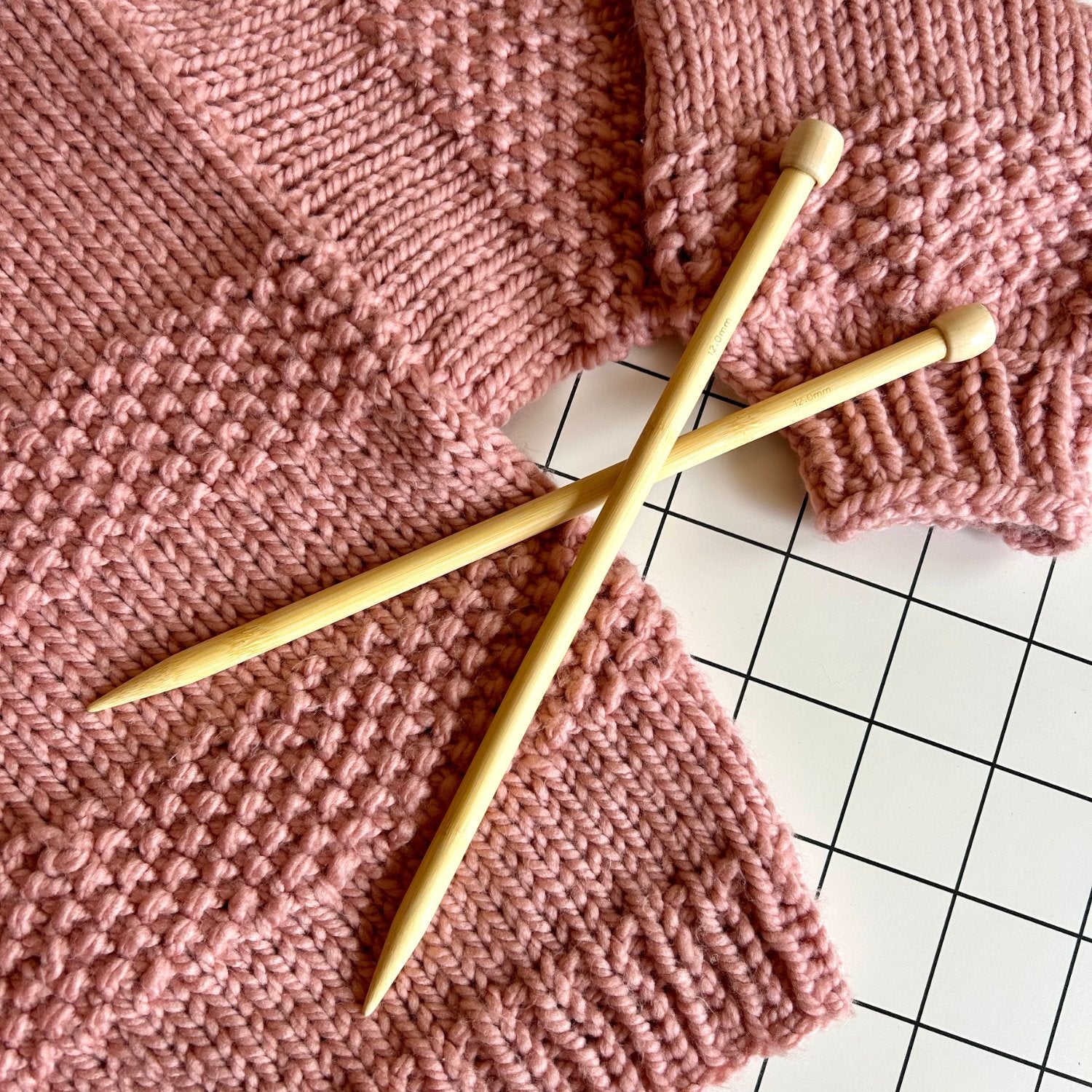 WOODEN KNITTING NEEDLES - Chunky knitting needles – That Crafty Stitch