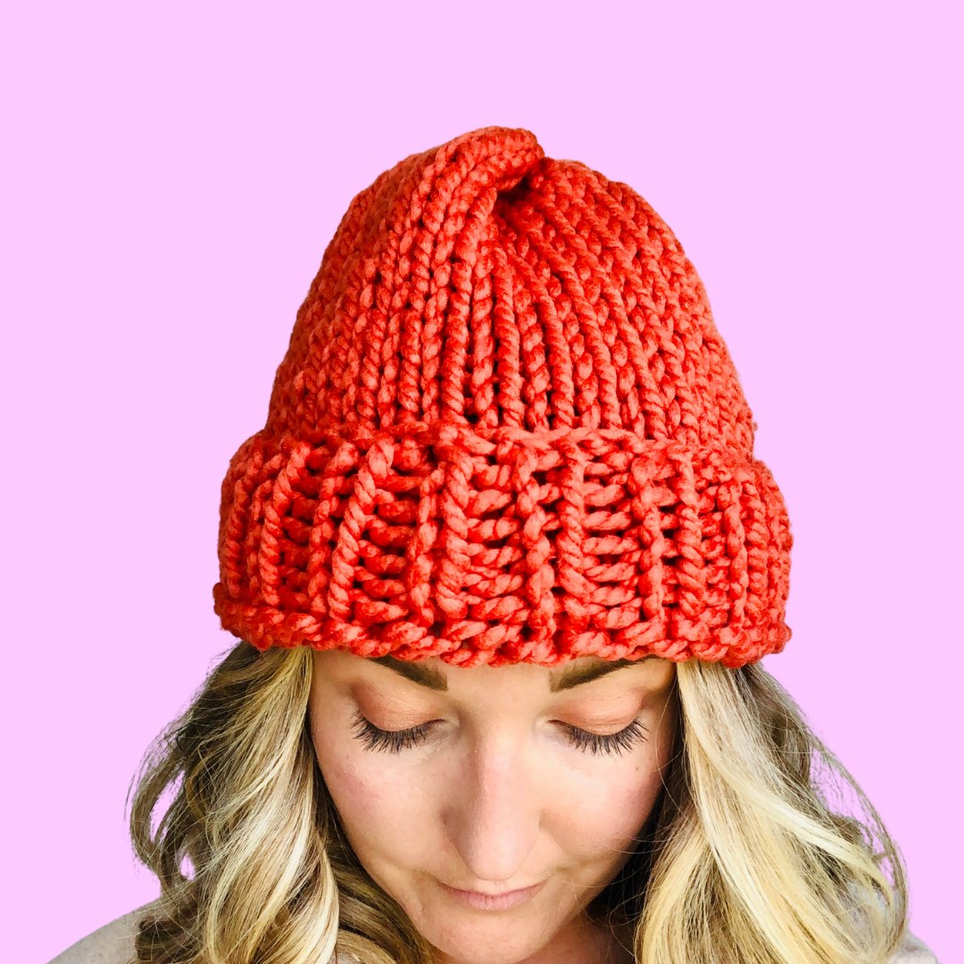 BEGINNER FRIENDLY HAT KNIT KITS - Easy hat knitting kits – That Crafty ...