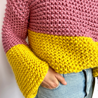KNITTING PATTERN - The Beginner Jumper - Easy Sweater Pattern – That ...