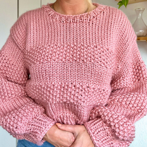 KNITTING KIT - The Criss Cross Jumper - Confident Beginner – That ...