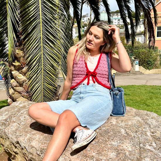 KNITTING KIT - Georgia Waistcoat Vest - Intermediate Knitting Kit ...