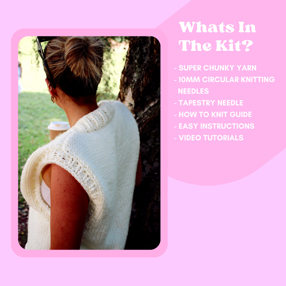 KNITTING KIT - The Jo Vest - Confident Beginner – That Crafty Stitch