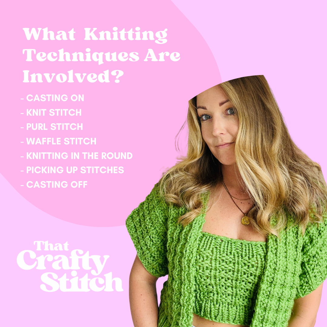 KNITTING KIT - The Roper Twinset - Intermediate Knit Kit – That Crafty ...