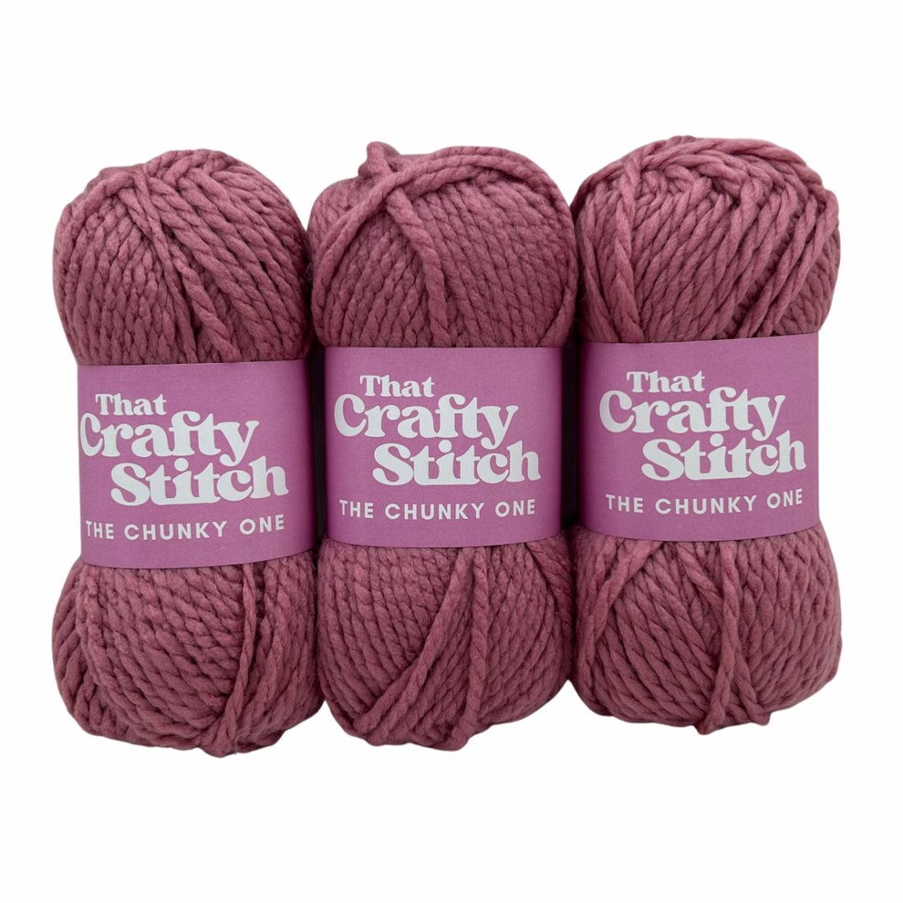 Dusky Pink Super Chunky Yarn - Acrylic – That Crafty Stitch