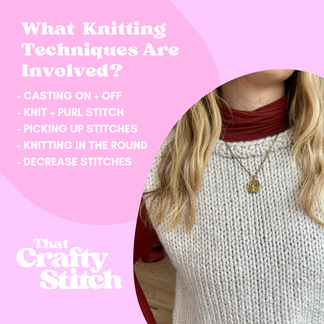 KNITTING KIT - The Holly Vest - Beginner Friendly Knit Kit – That ...