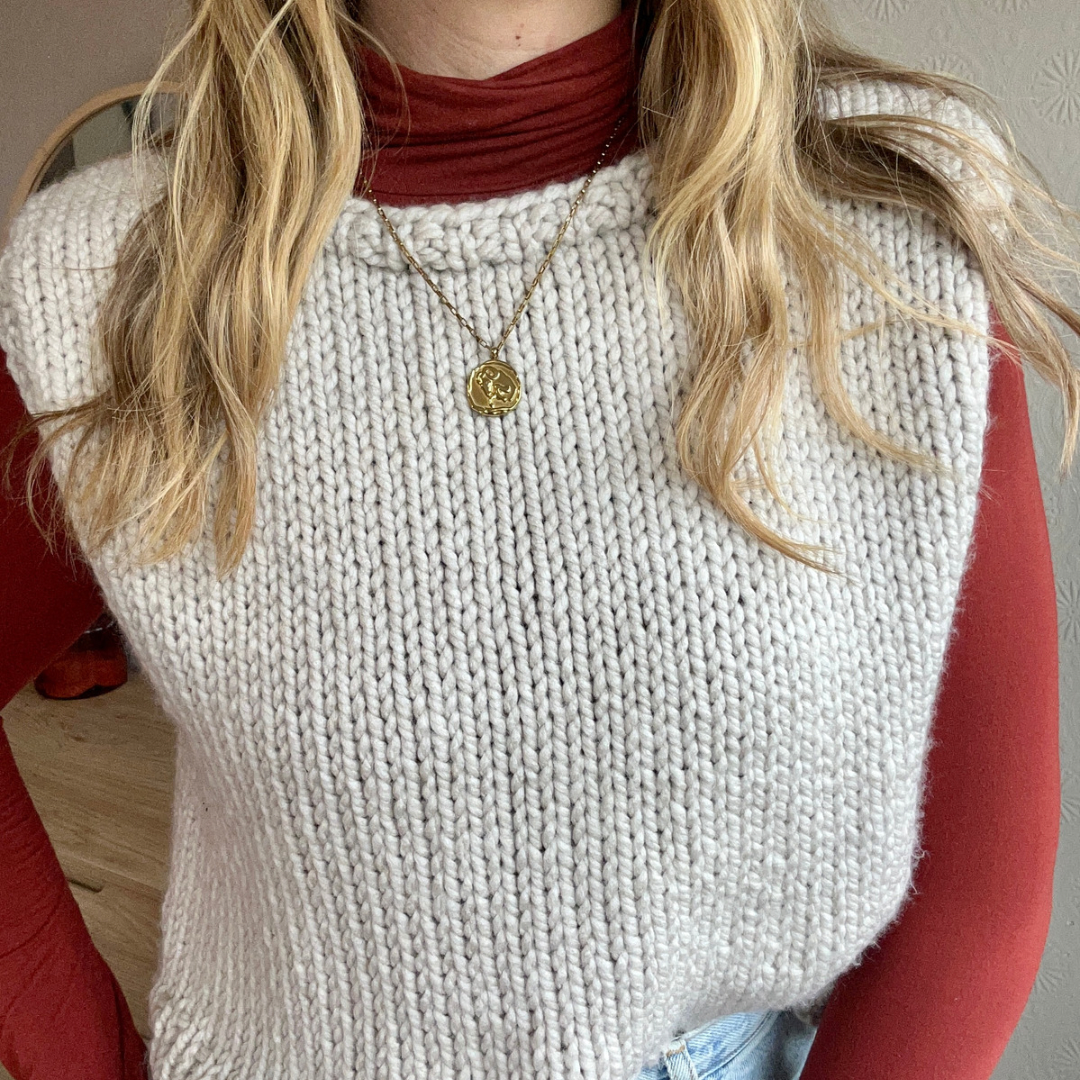 KNITTING KIT - The Holly Vest - Beginner Friendly Knit Kit – That ...