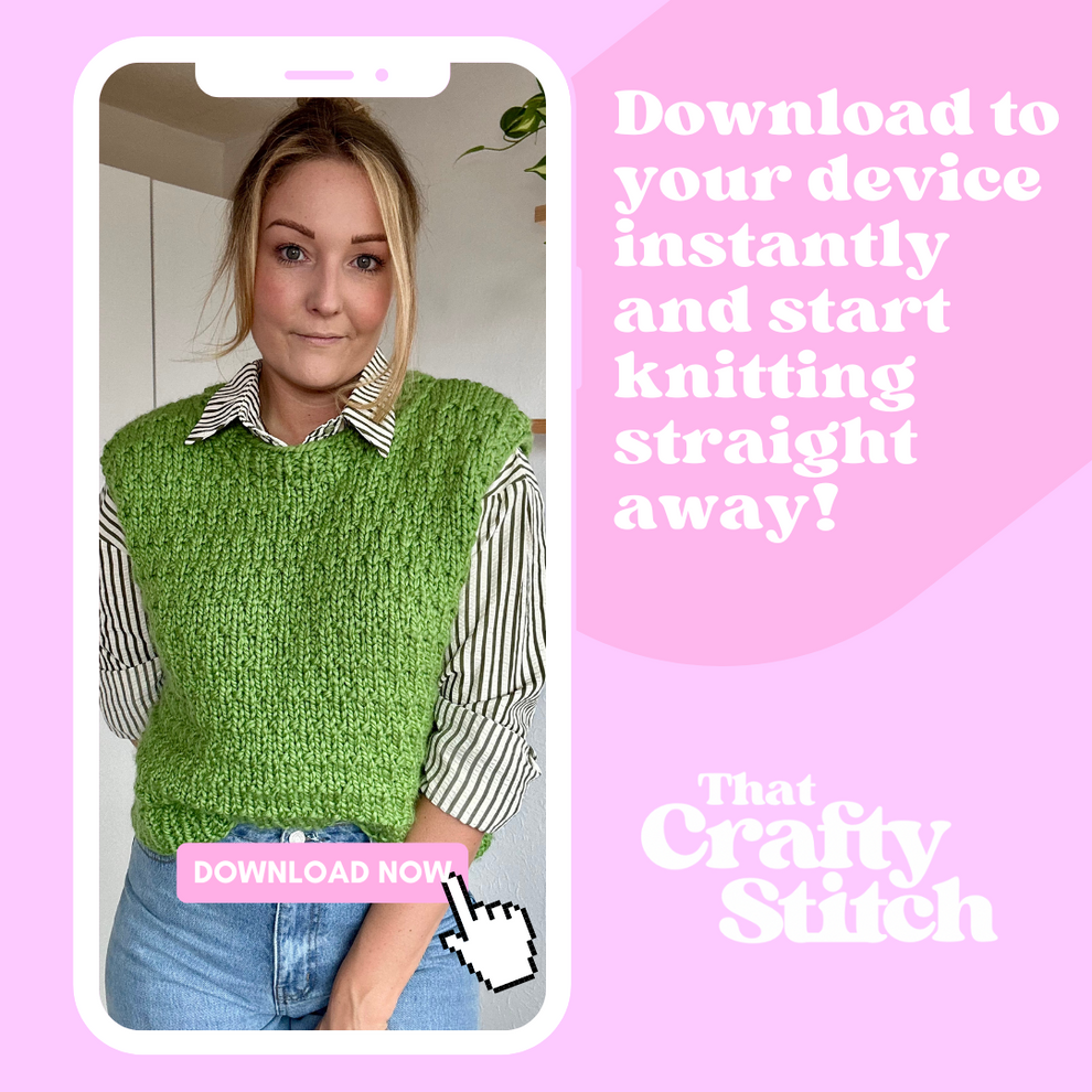 KNITTING PATTERN - The Georgia Sweater Vest - Intermediate Level – That ...
