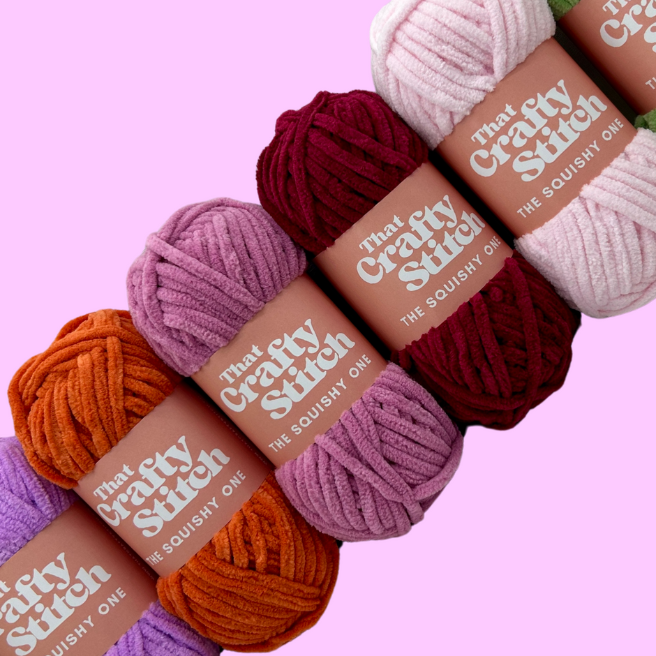 SUPER CHUNKY CHENILLE YARN - The Squishy One – That Crafty Stitch